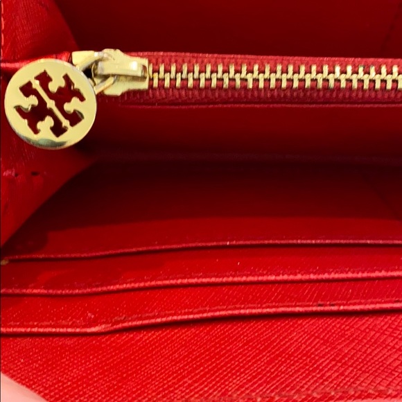 Tory Burch | Bags | Authentic Tory Burch Red Wallet | Poshmark